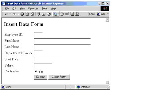 Inserting Data